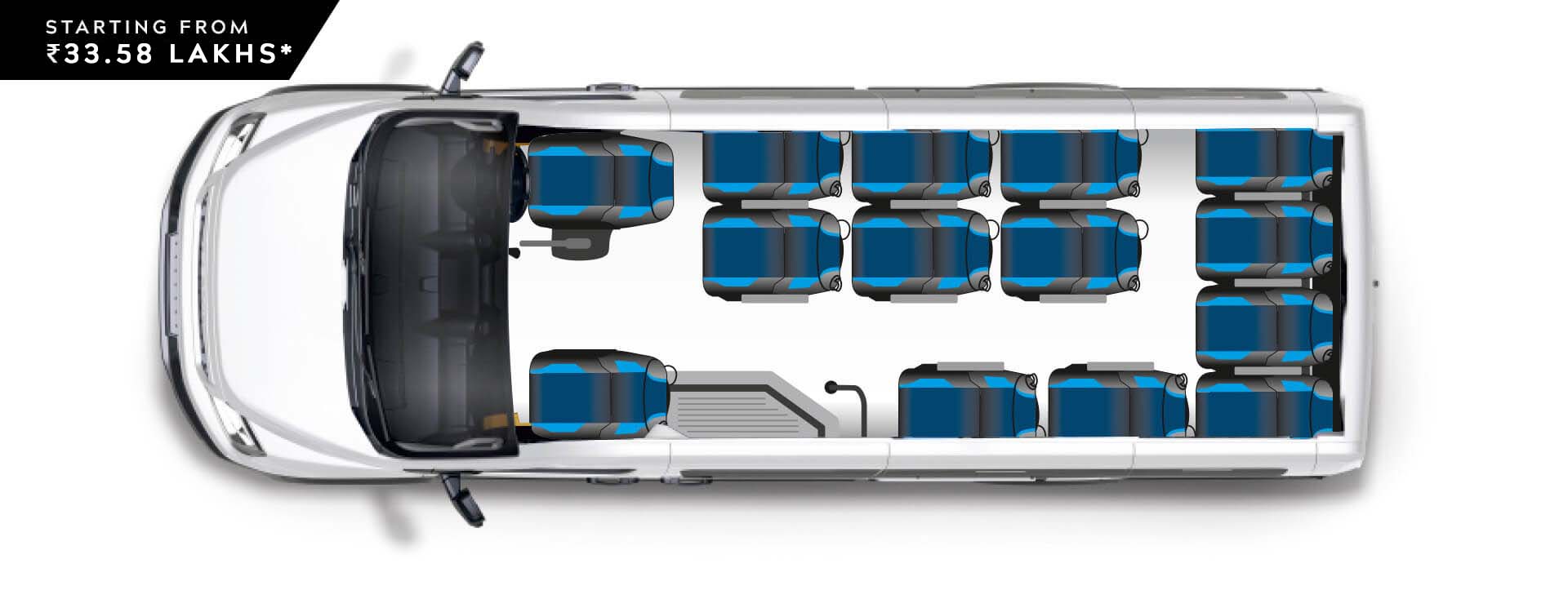 LAYOUT FOR 12 SEATS EXCLUDING DRIVER